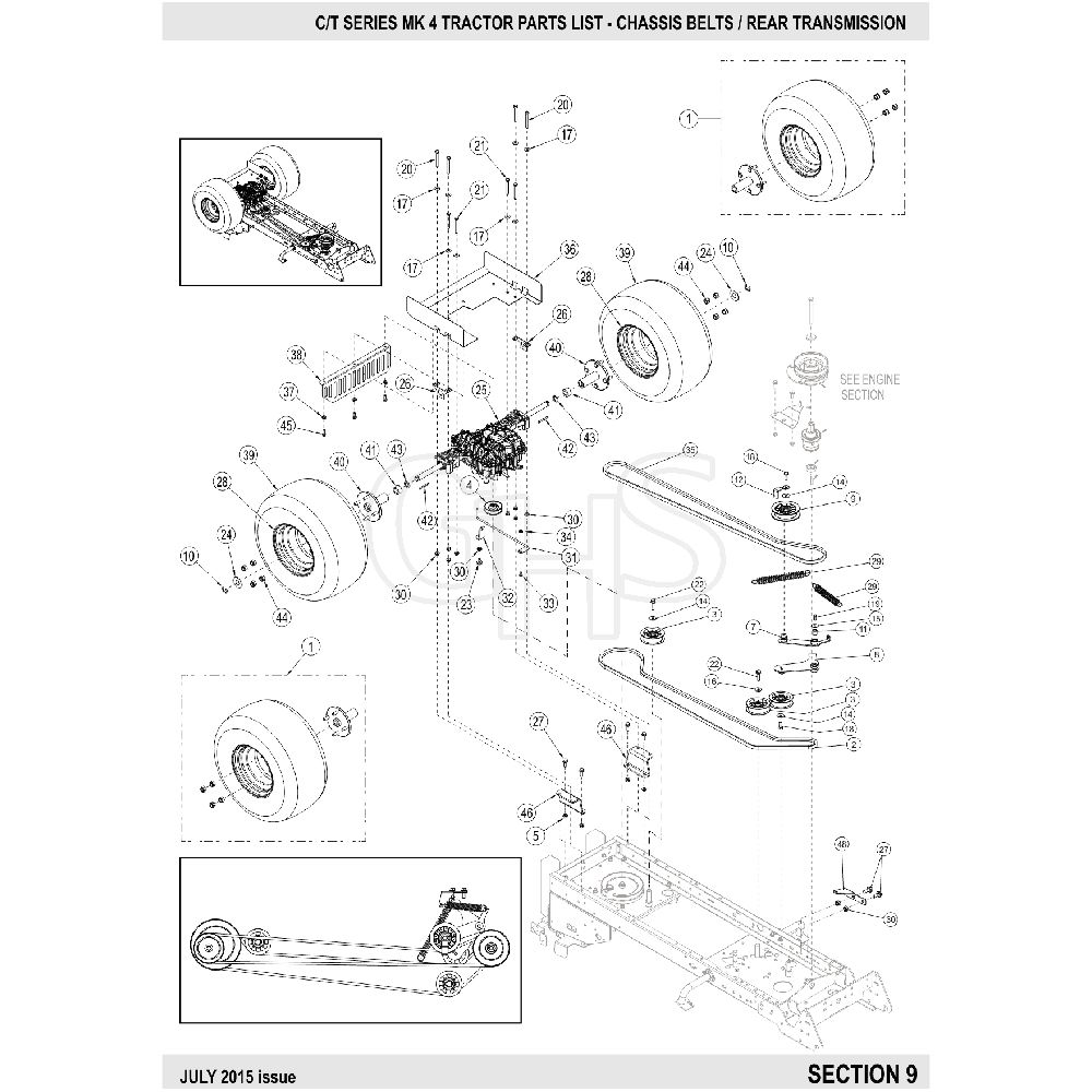 Countax C60 - From 01-07-2015 To 01-02-2016 - 9 Rear Transmission | GHS