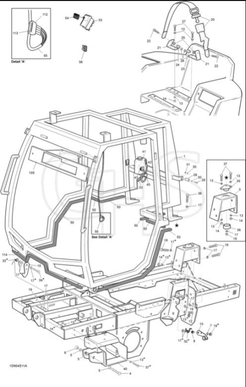 Hayter Cab For R314 - 954S - Fittings | GHS