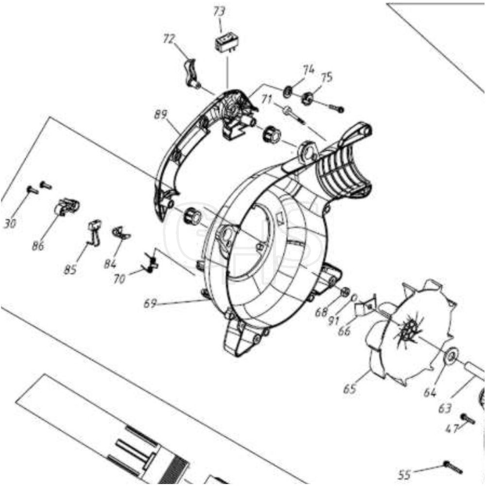 Cobra BV26C - Blower Vac Main Diagram | GHS