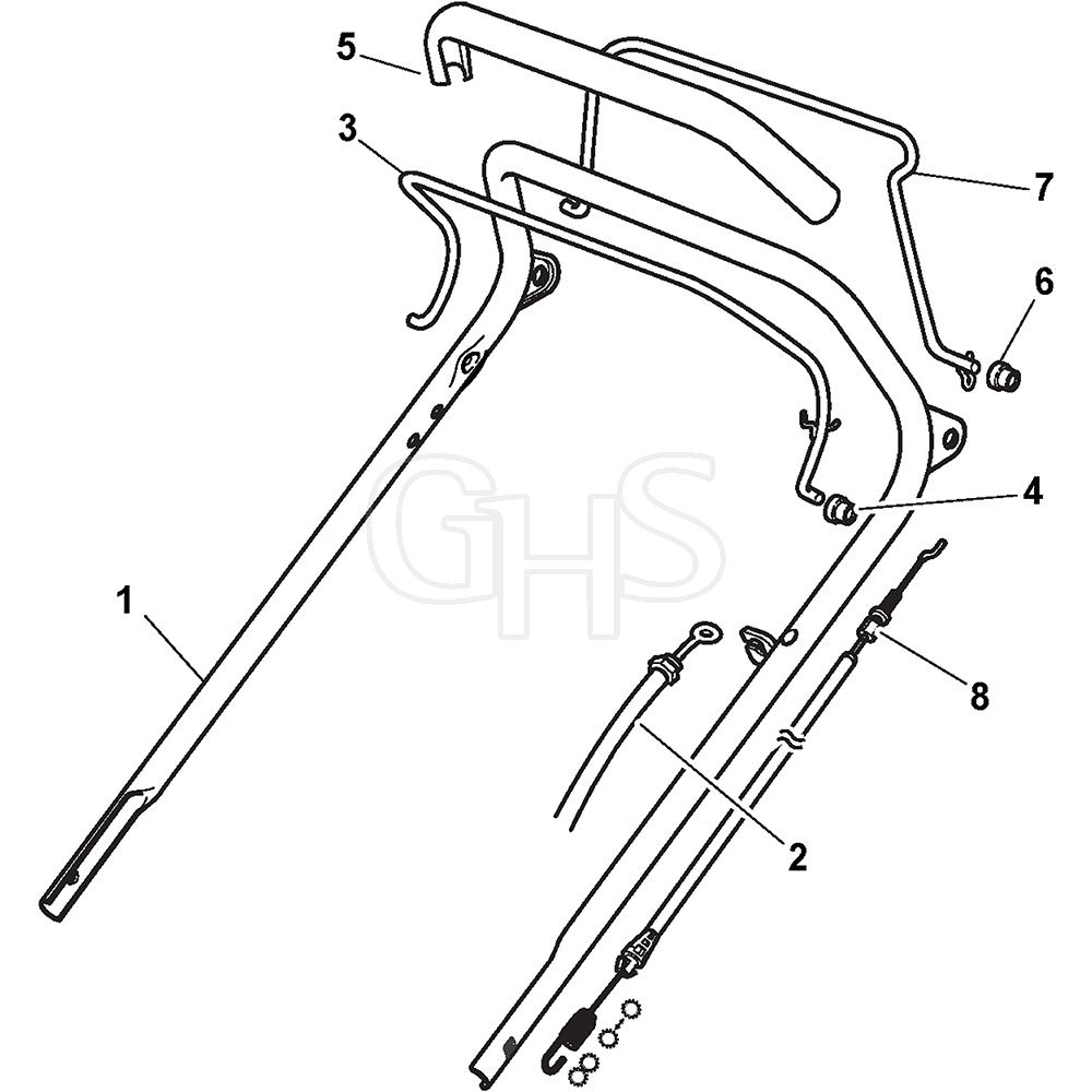 COMBI 46 S B - 2009-2010 - 299274621/ST9 - Stiga Rotary Mower Handle ...