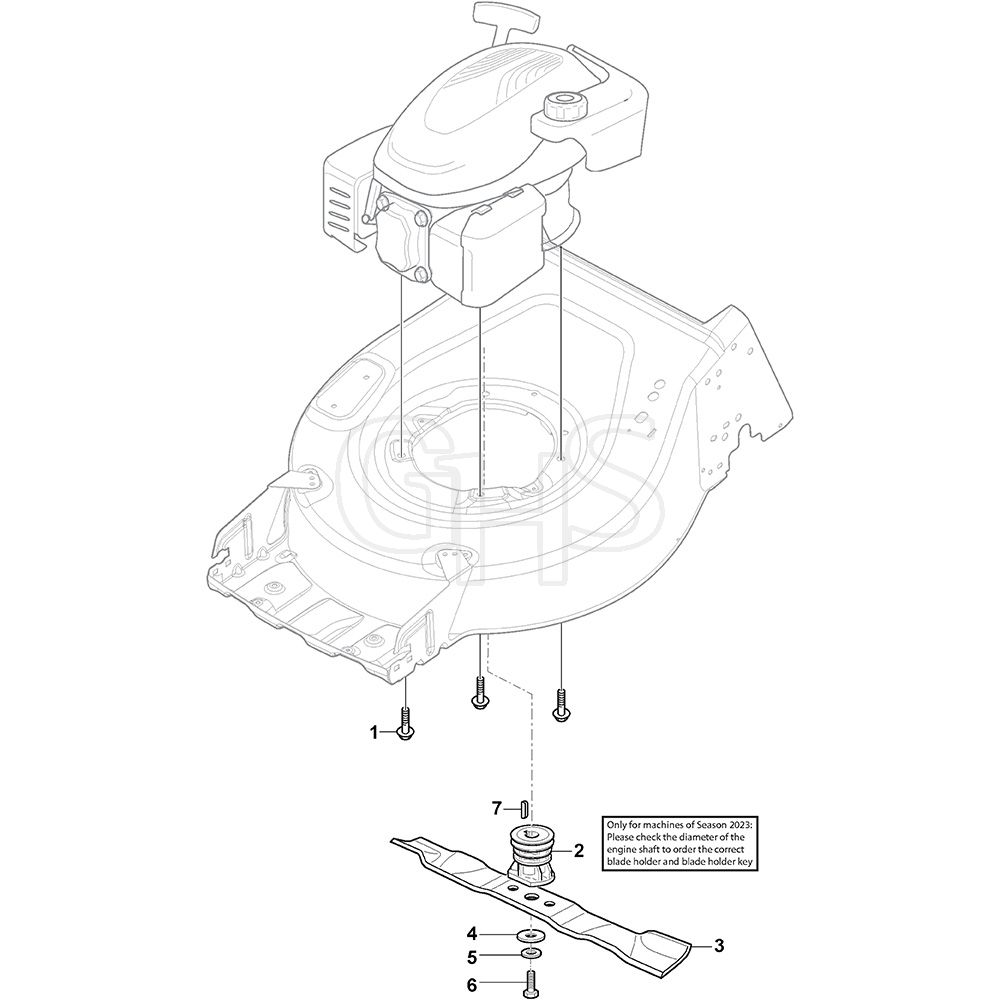 COMBI 48 SE - 2023-2024 - 2L0486548/STX - Stiga Rotary Mower Blade ...