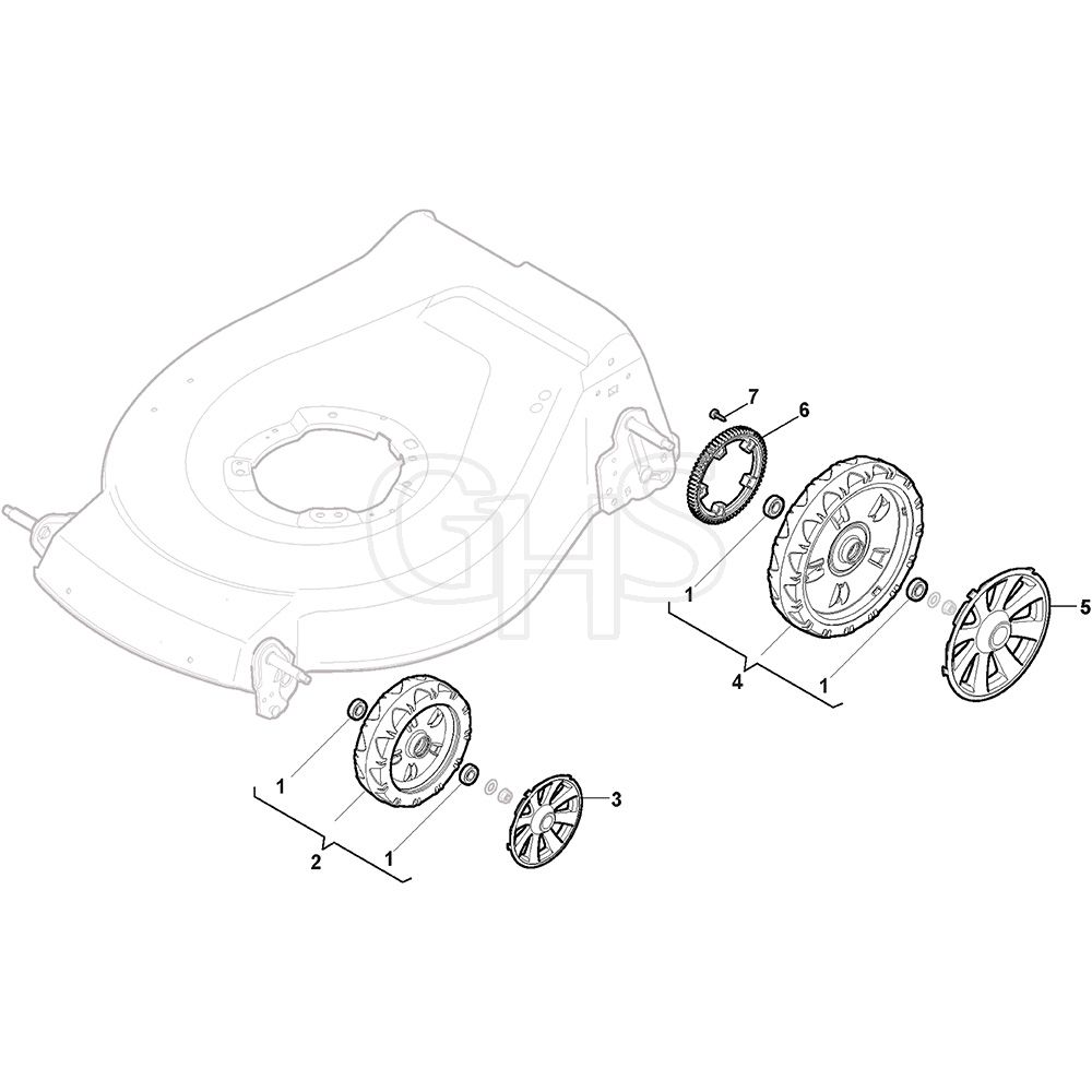 COMBI 53 SEQ BW - 2012 - 299536824/SF2 - Stiga Rotary Mower Wheels and ...