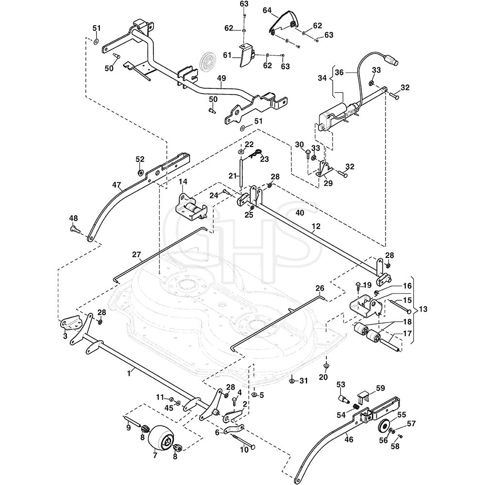 COMBI 95 Q - 2022-2025 - 2D5809521/ST2 - Stiga Front Mower Deck ...