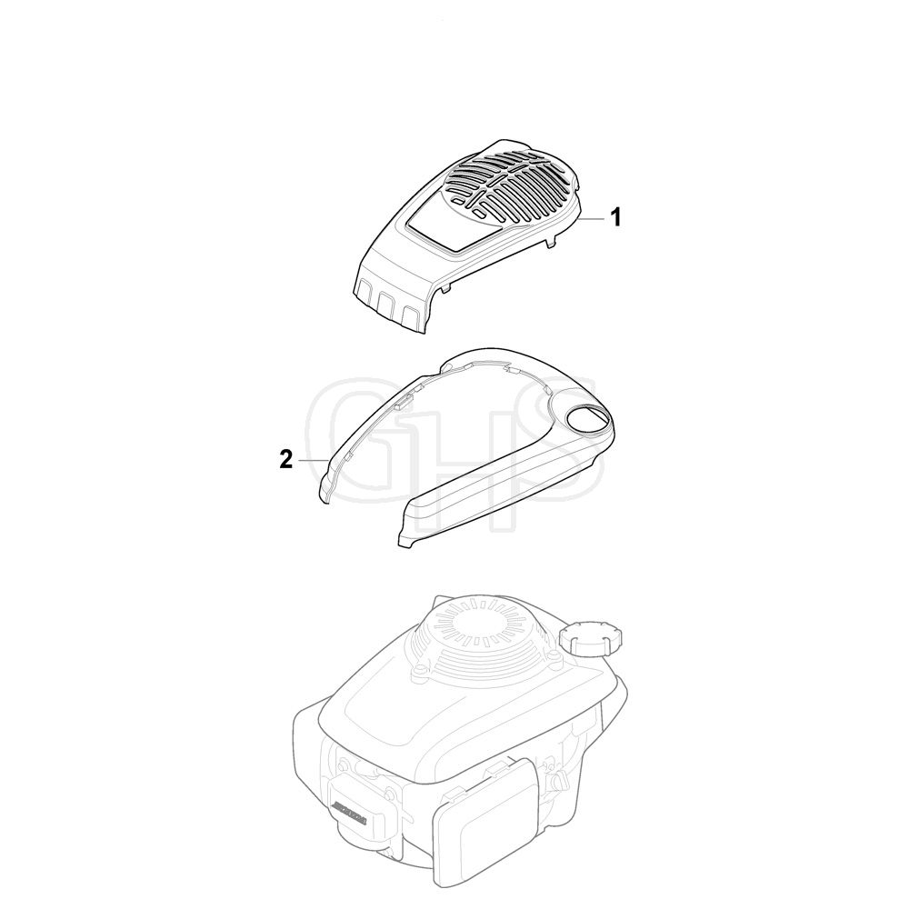 CSC 534-H - 2018-2019 - 295496833/15 - Castel Garden Rotary Mower Honda ...