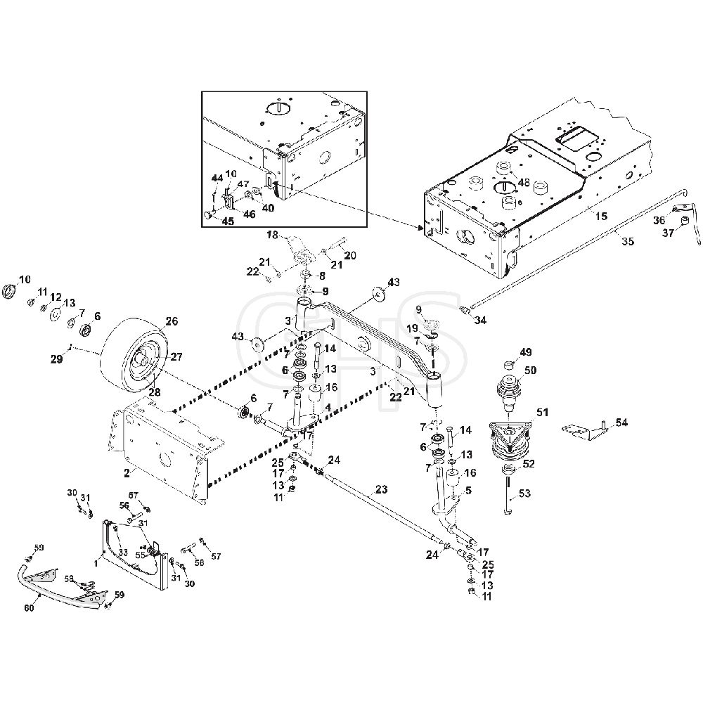 Countax D18-50 - From 01-01-2004 To 01-01-2007 - 3 Front Axle | GHS