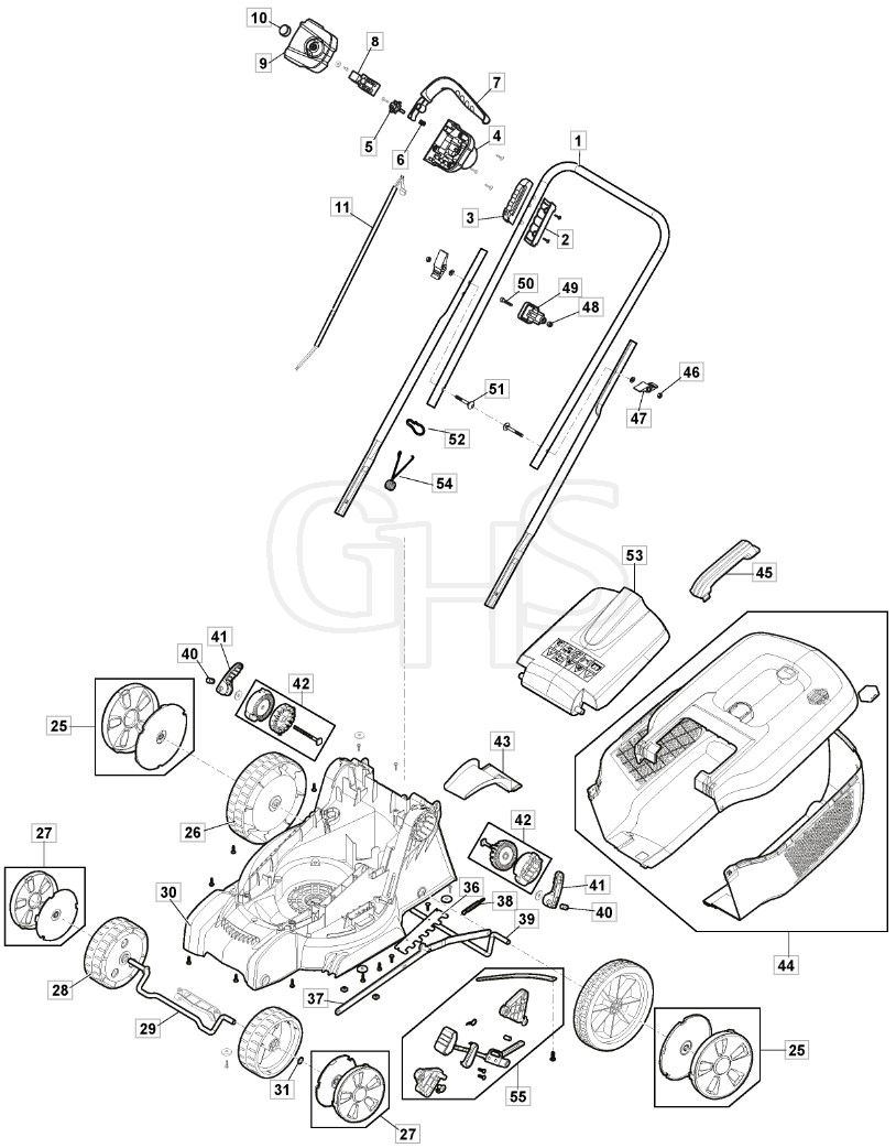 ELECTRESS 34 - 2022 - 291340063/M22 - Mountfield Rotary Mower Main ...