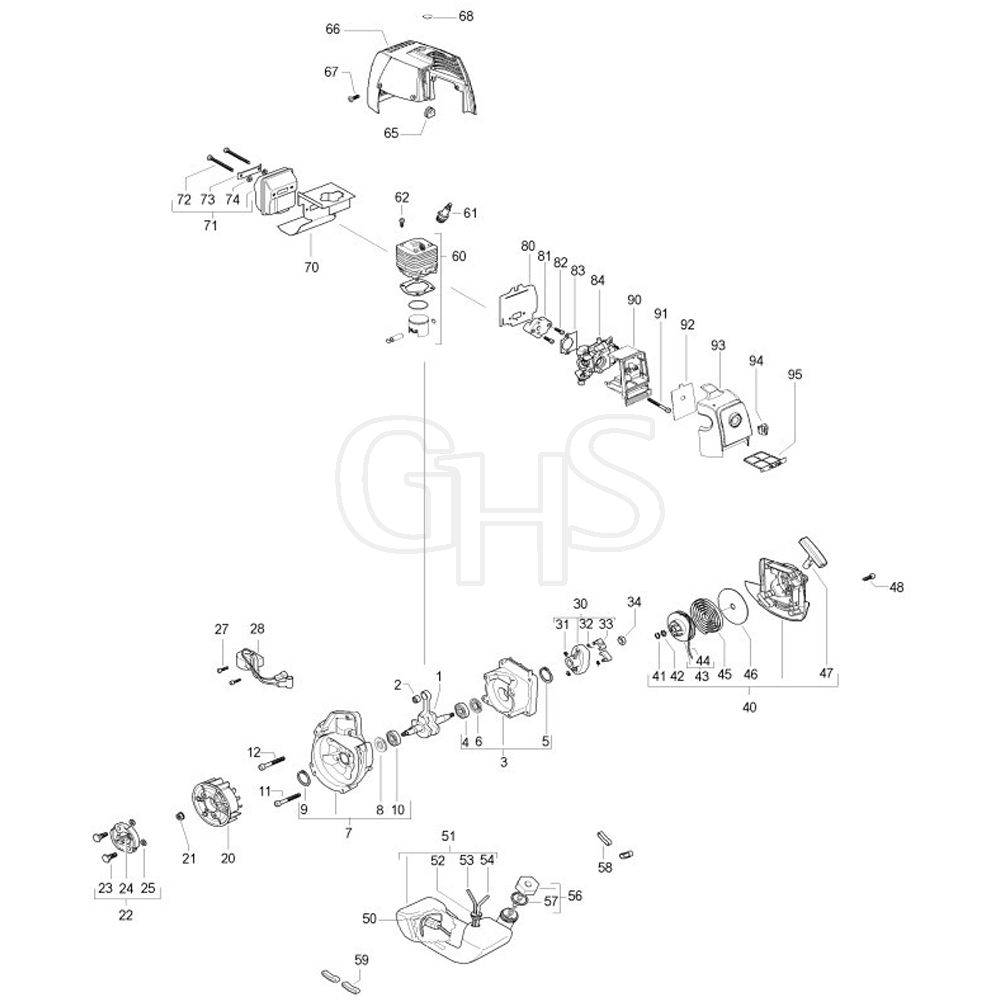 McCulloch ELITE 1 810 BT - 2007-02 - Engine Parts Diagram | GHS
