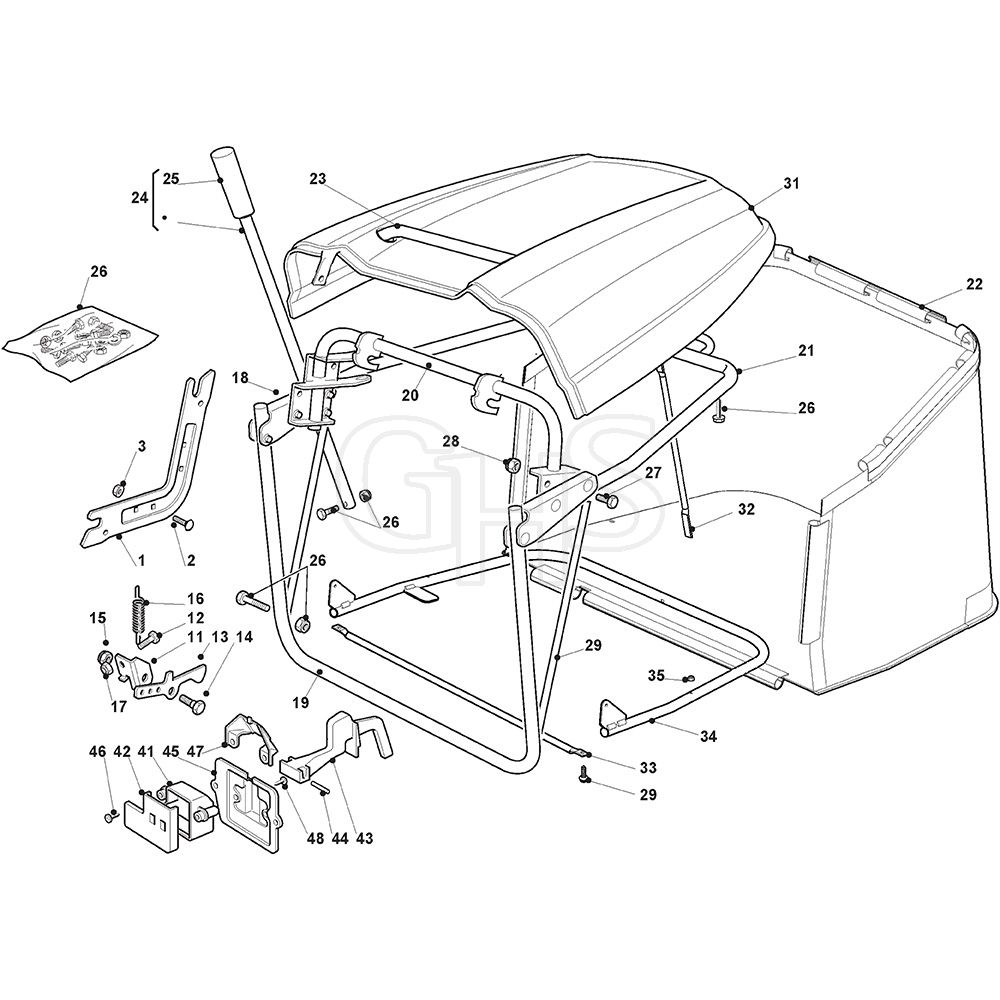 ESTATE 5092 H - 2020 - 2T040281/ST1P - Stiga Ride On Mower Grasscatcher ...