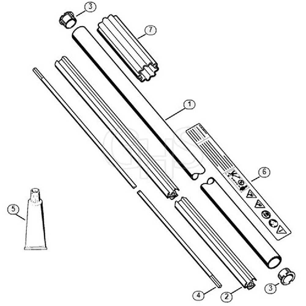 Genuine Stihl FC85 / N - Drive tube assembly | GHS