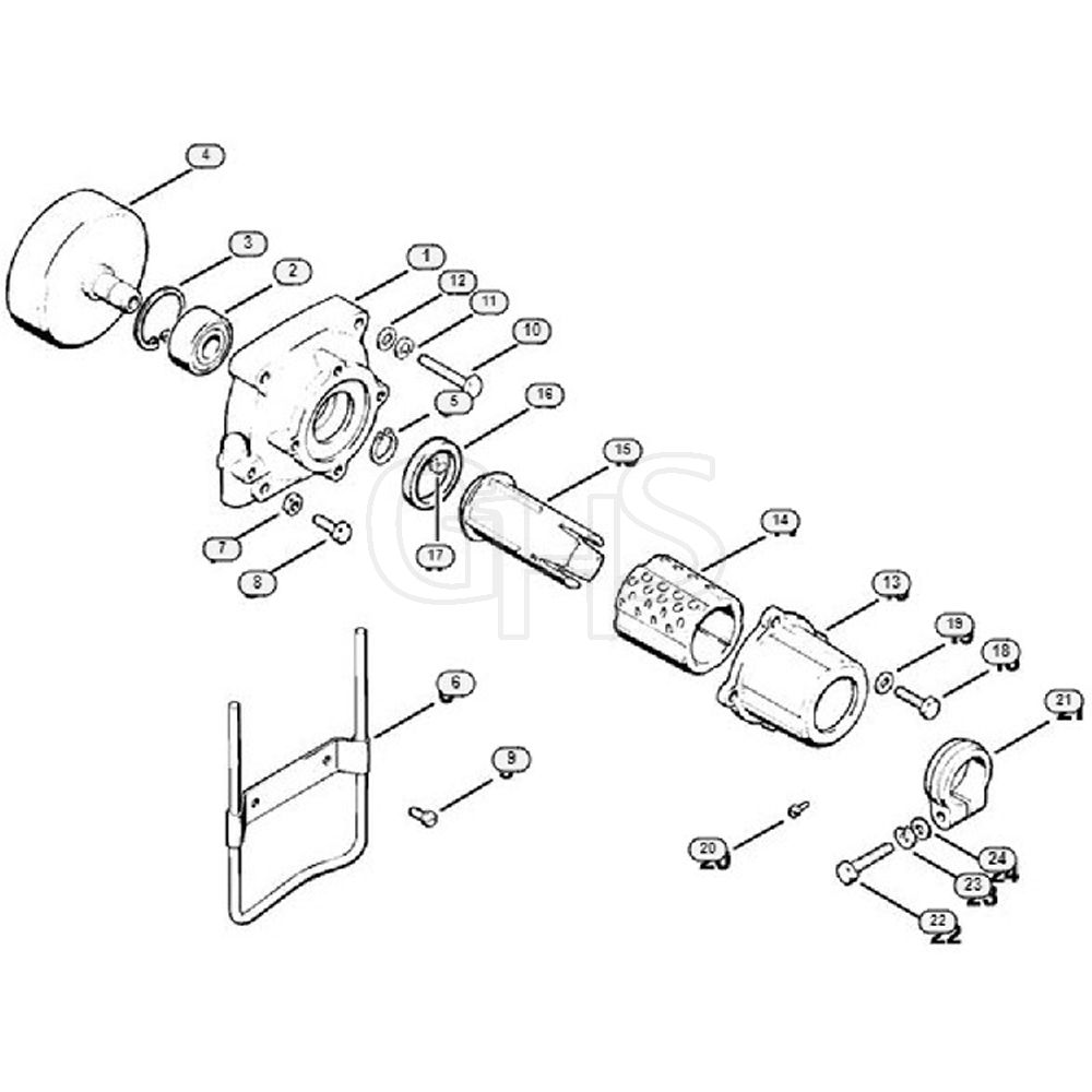 Genuine Stihl FS90 - 4117 / E - Clutch housing | GHS