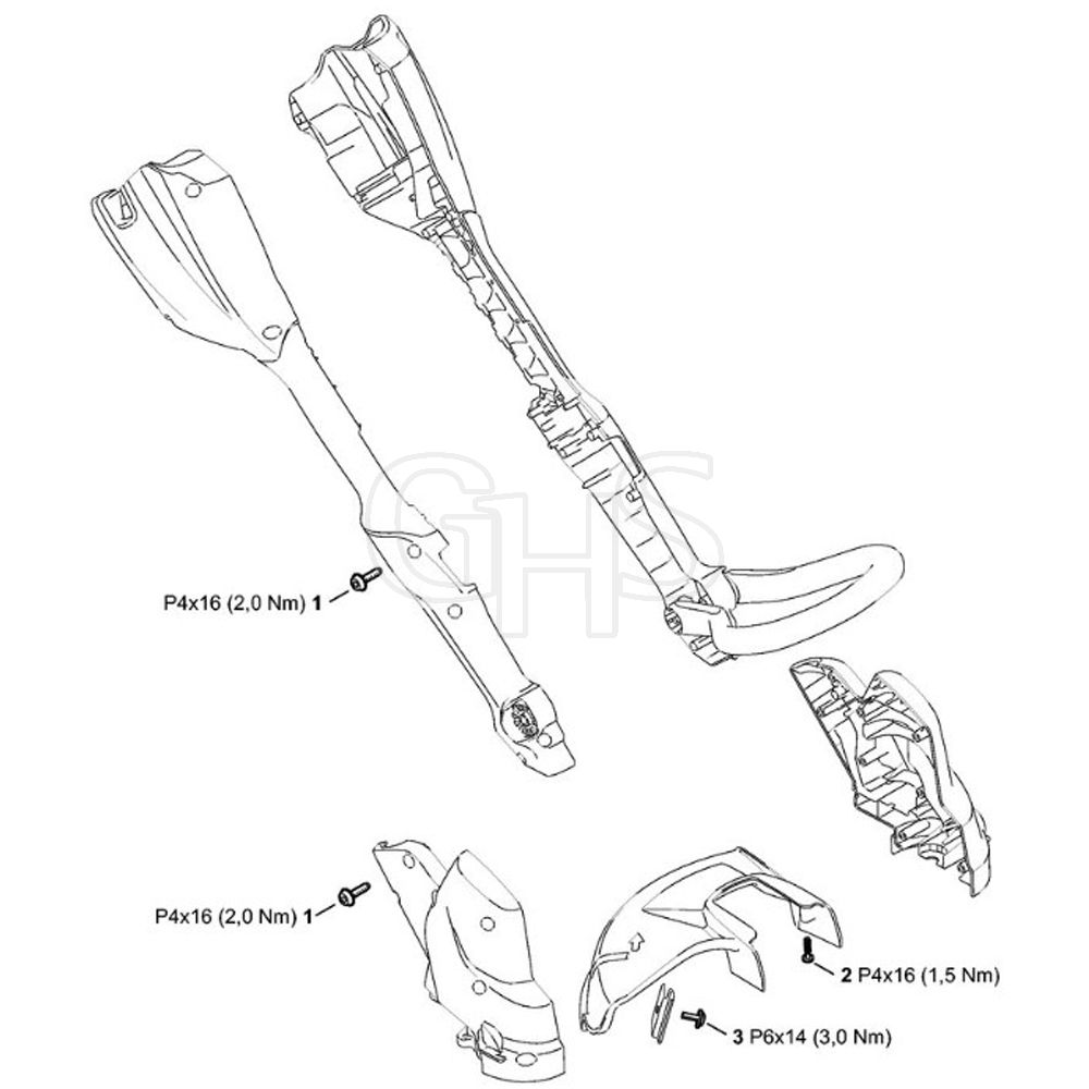 Stihl FSA56 - Tightening Torques - Parts Diagram | GHS