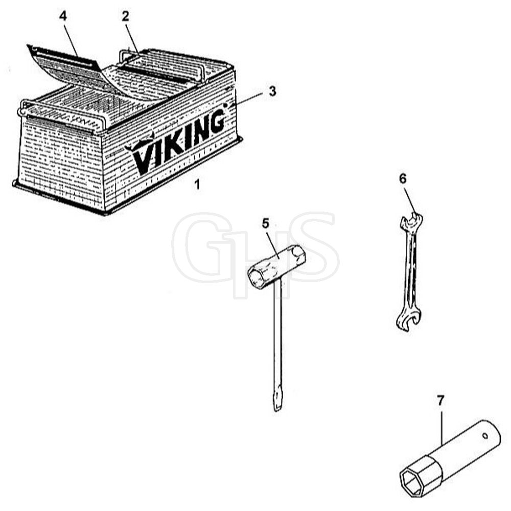 Viking GE 320 - Tools, Extras - Parts Diagram | GHS