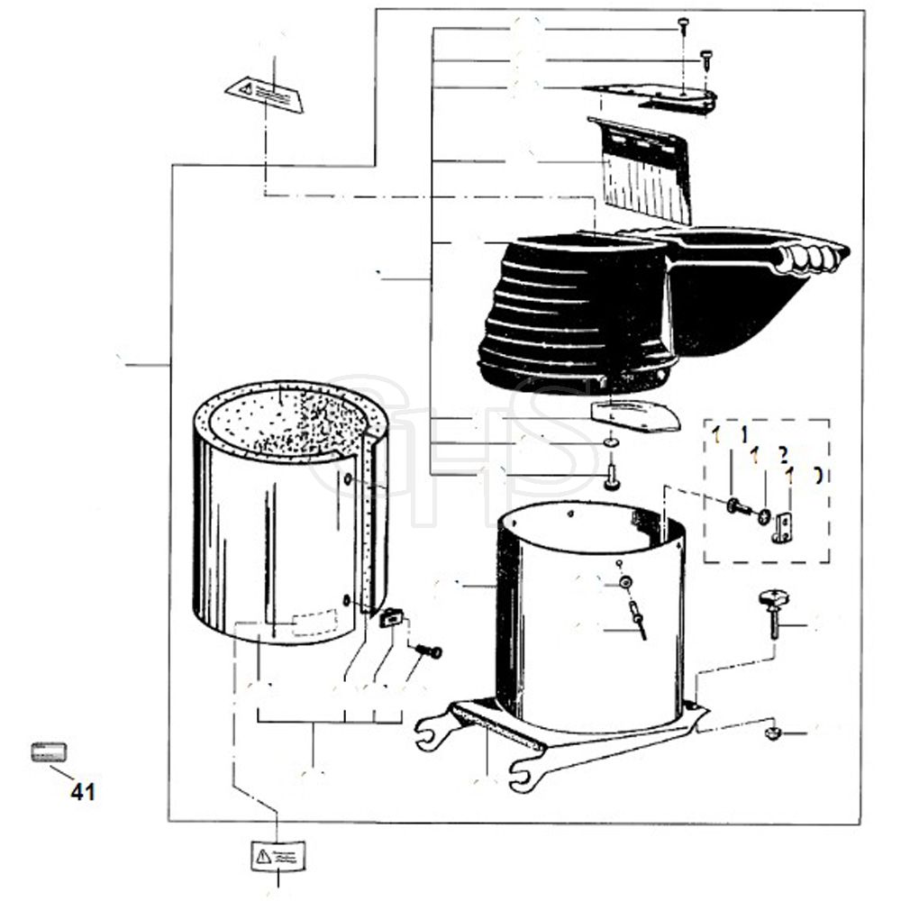 Viking GE 330 - Feed Chute - Parts Diagram | GHS