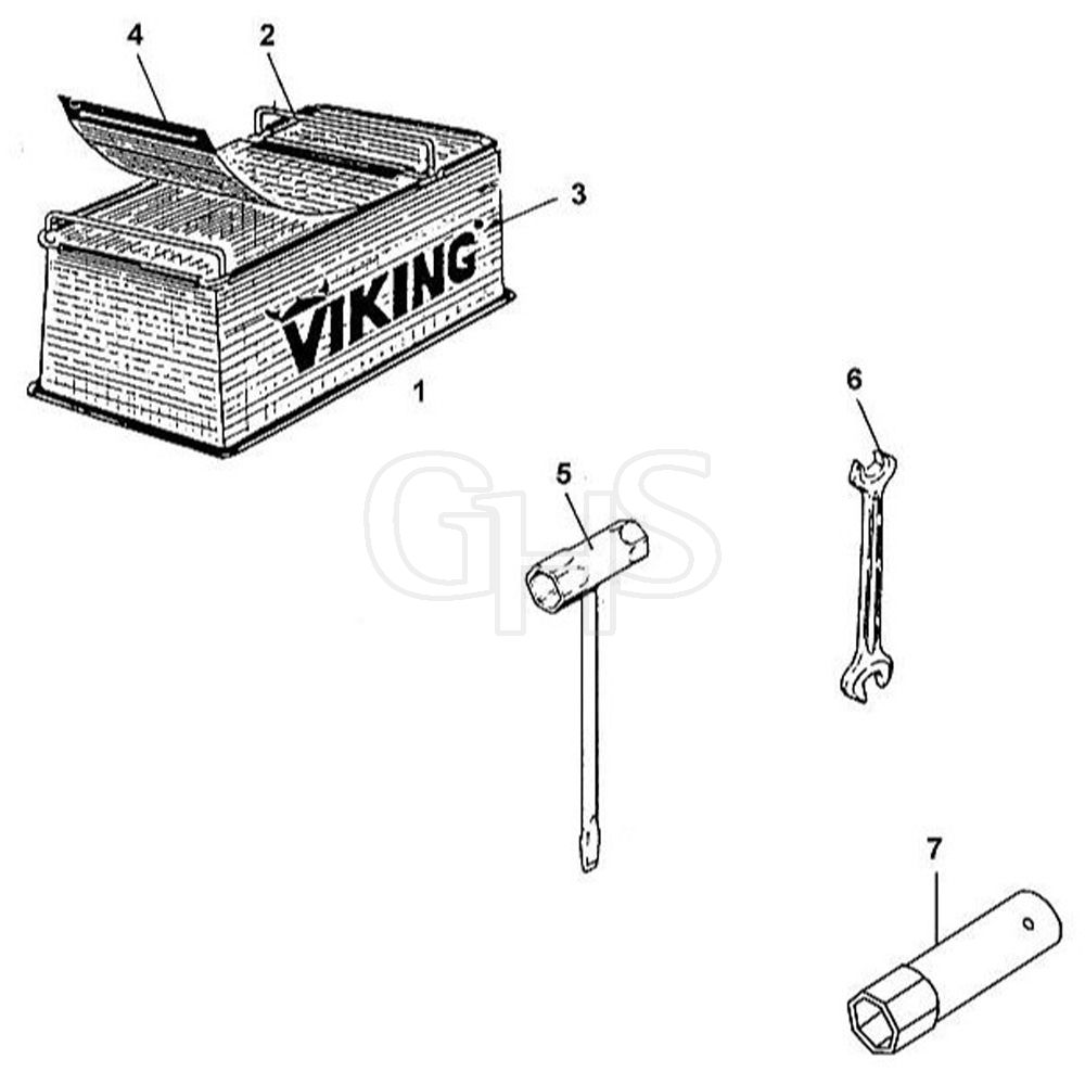 Viking GE 330 - Tools, Extras - Parts Diagram | GHS