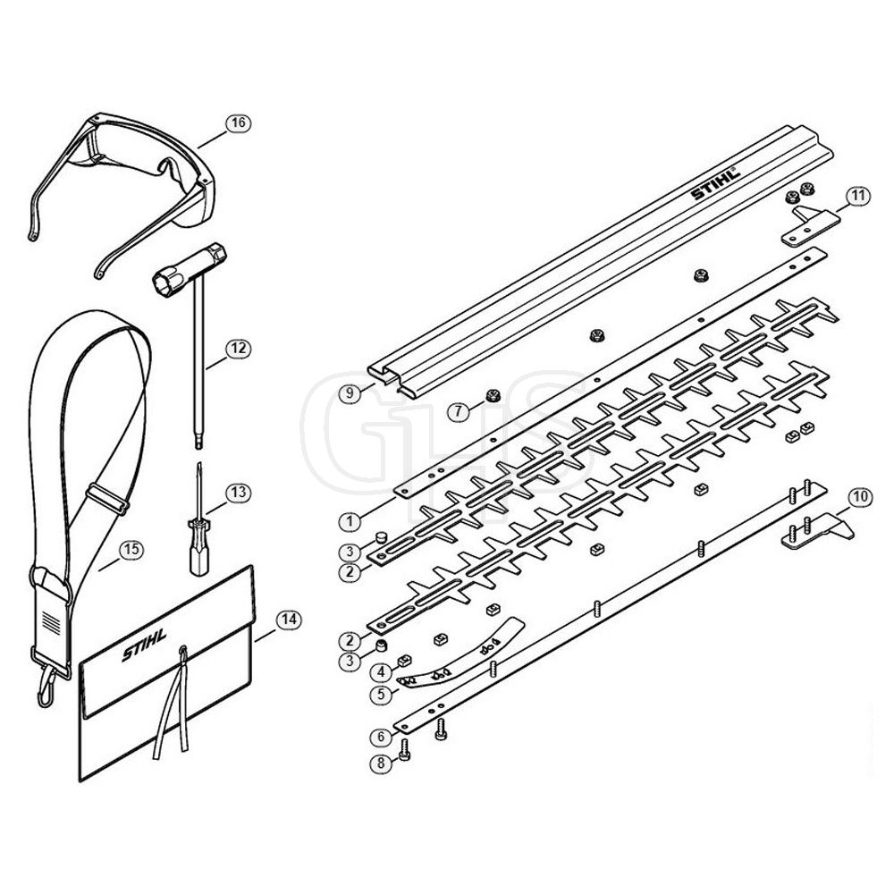 Genuine Stihl HL75 / X - Blade, Tools | GHS