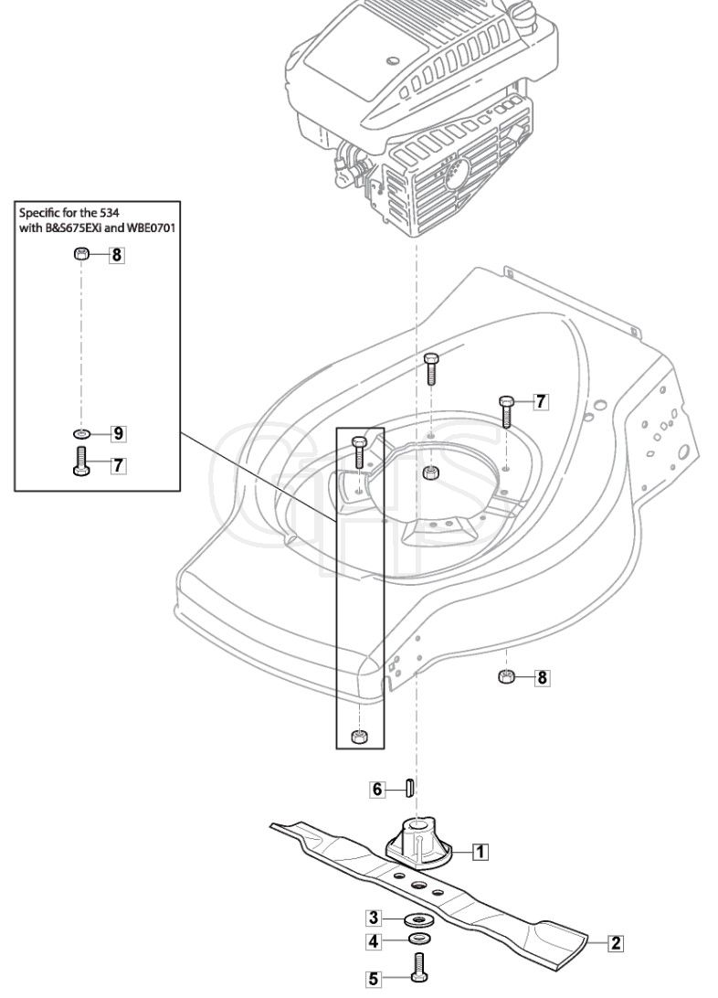 HP454 - 2016-2018 - 299024643/BQ - Mountfield Rotary Mower Blade ...