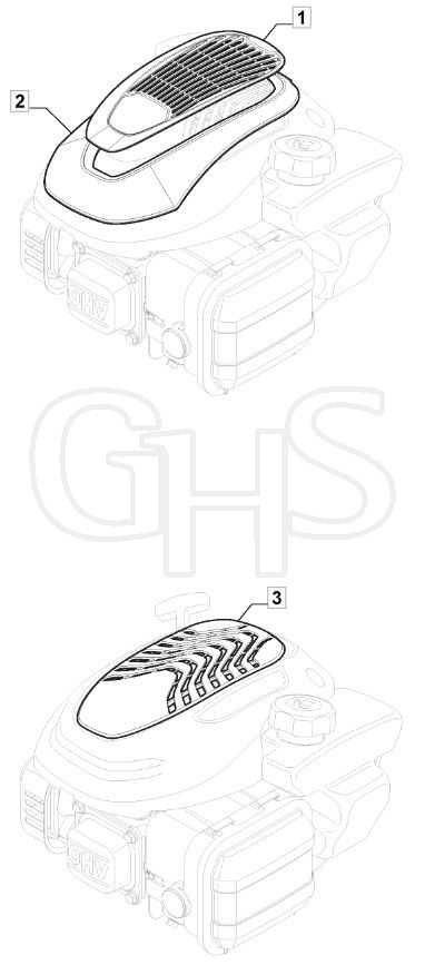 HP45 - 2020-2022 - 2L0481048/AMZ - Mountfield Rotary Mower Engine Cover ...