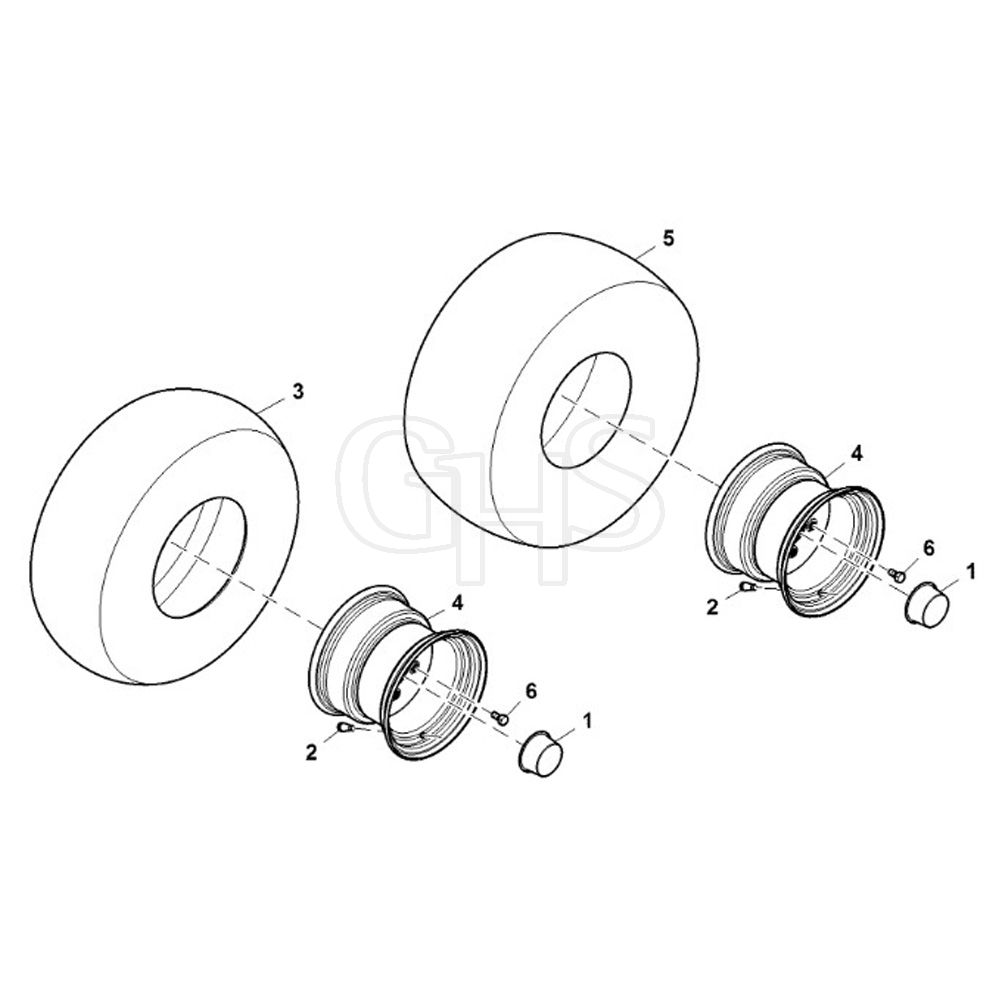 John Deere HPX615E - PC16096 - Wheels - ST1003176 | GHS