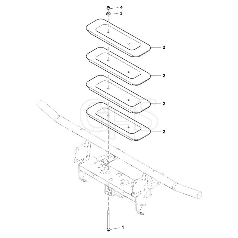 John Deere HPX615E - PC16096 - Counter Weight - ST900802 | GHS