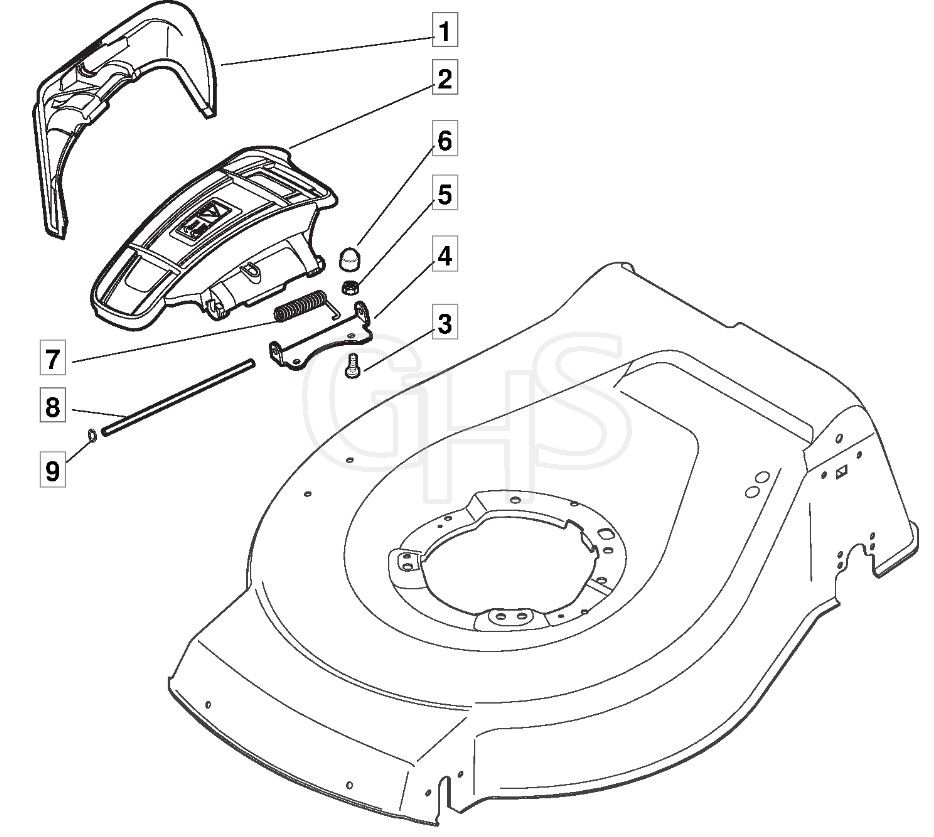 HW462 PD 4S - 2010 - 299487833/M10 - Mountfield Rotary Mower Ejection ...