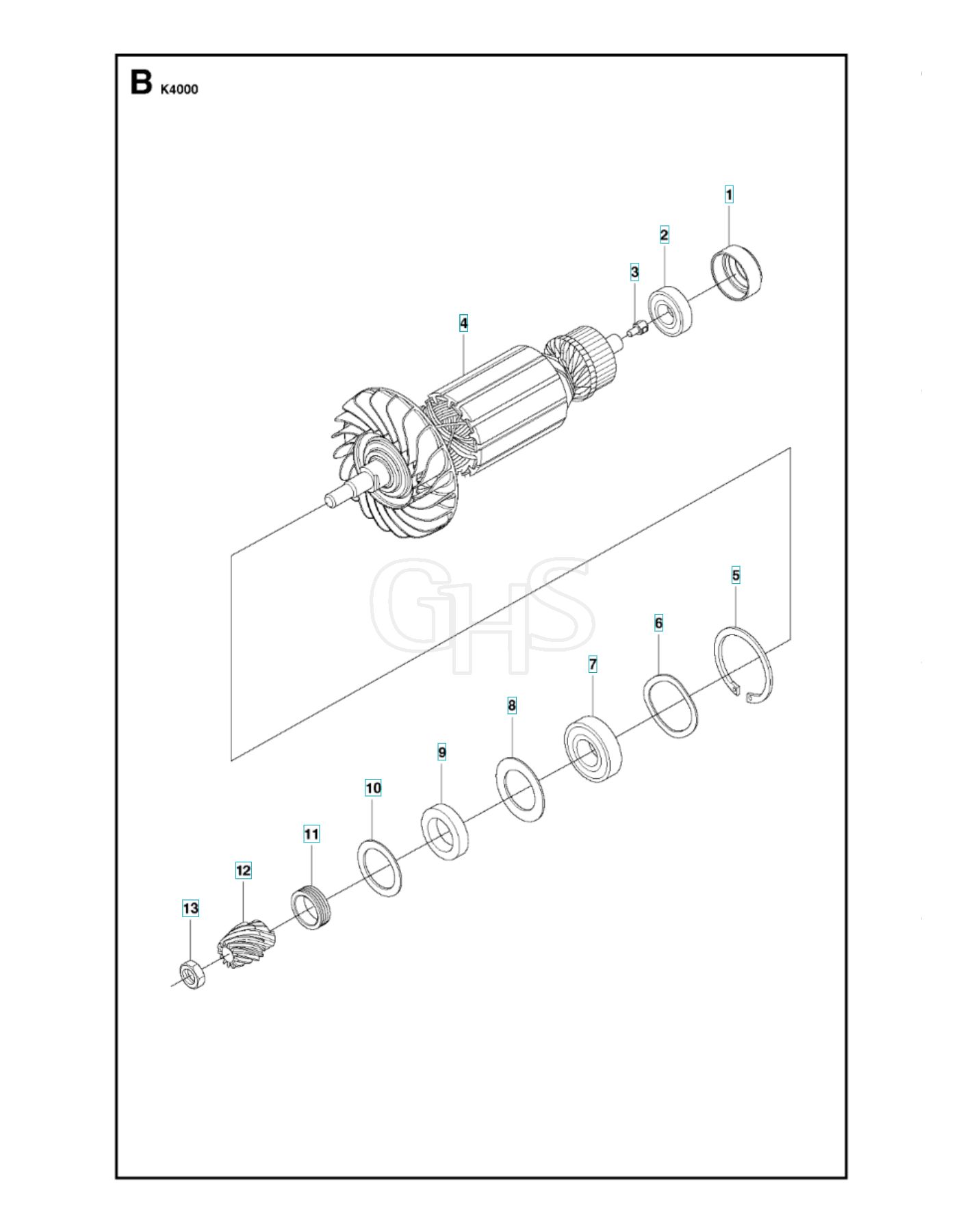Husqvarna K4000 - Motor | GHS