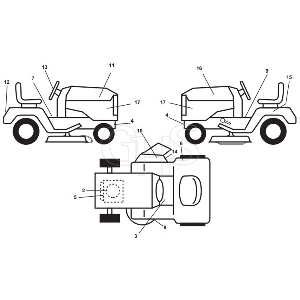 McCulloch M11597 - 96011023703 - 2010-01 - Decals Parts Diagram | GHS