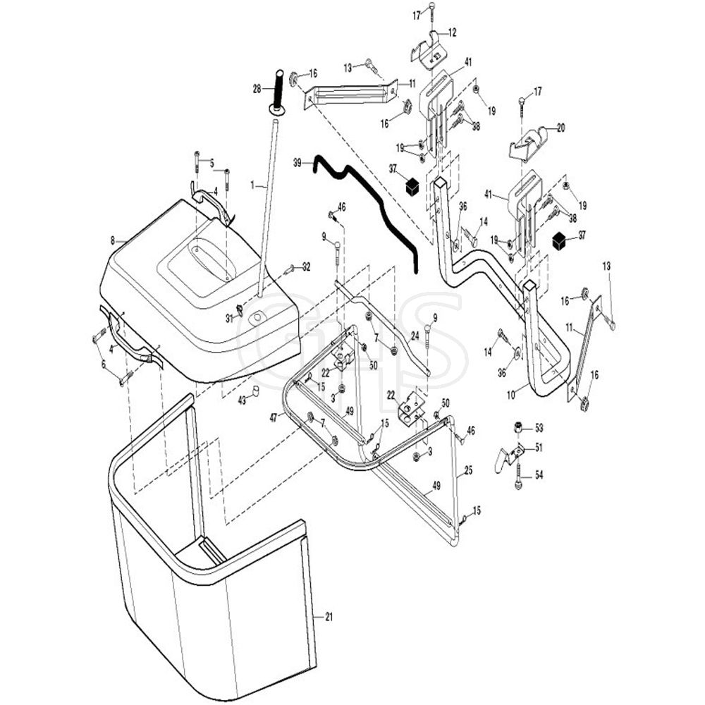 McCulloch M12597HRB - 96061031400 - 2010-09 - Bagger Parts Diagram | GHS