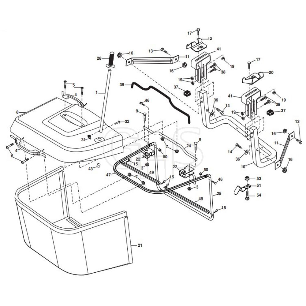 McCulloch M12597RB - 96061029000 - 2010-07 - Bagger Parts Diagram | GHS
