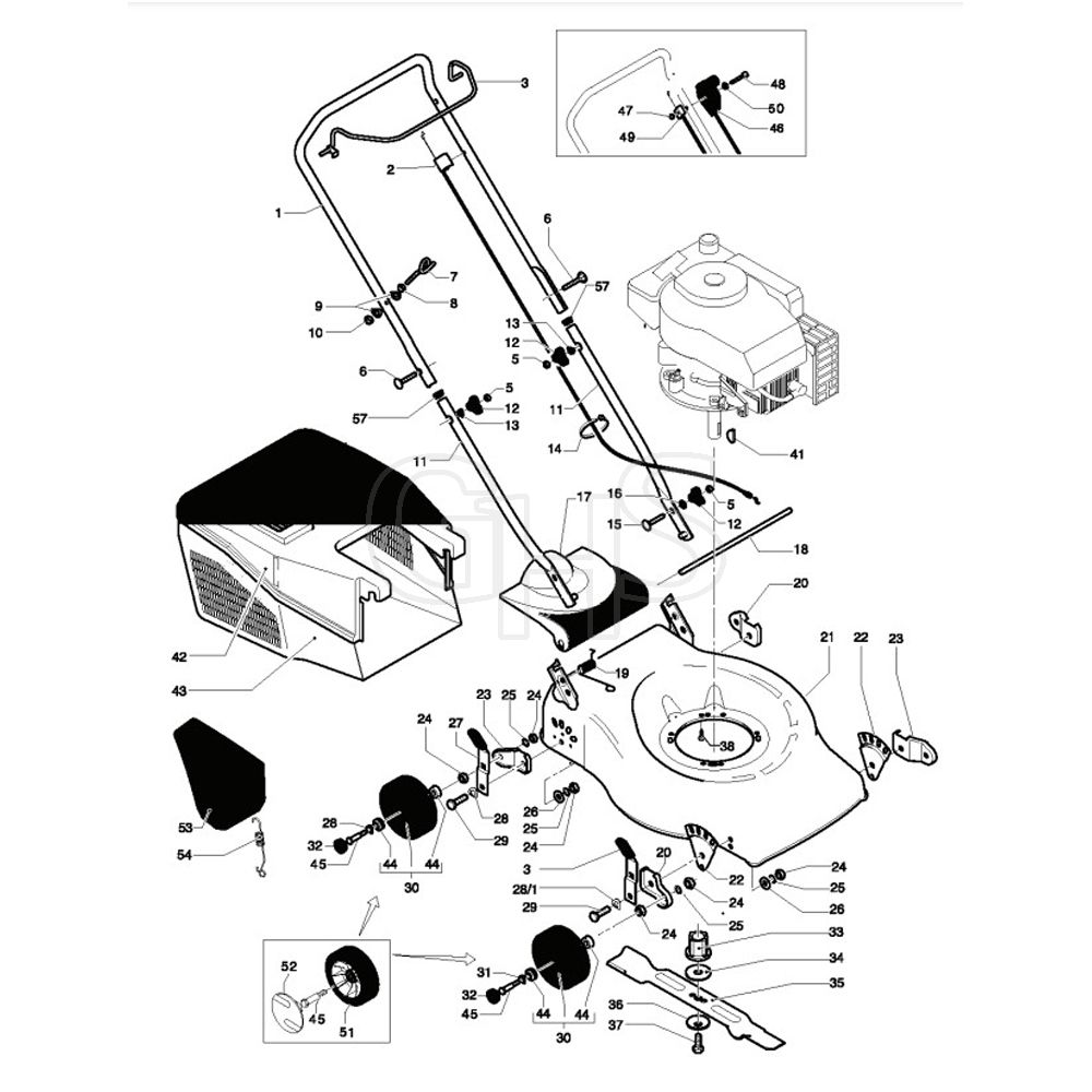 McCulloch M3546 S - 962000108 - 2007-09 - Product Complete Parts ...