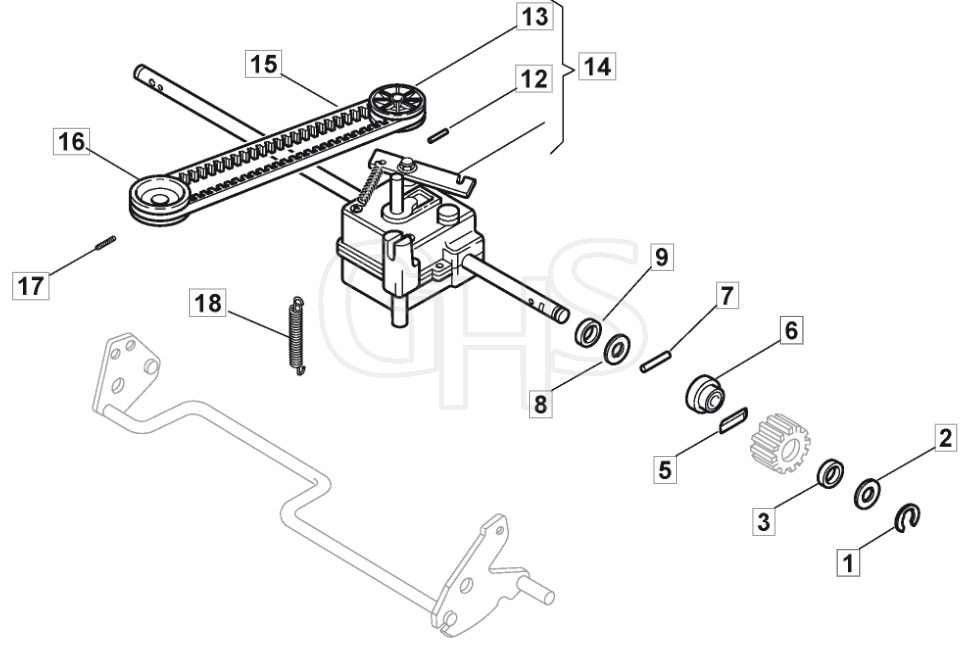 M41 PD - 2007 - 292502043/MO7 - Mountfield Rotary Mower Transmission ...