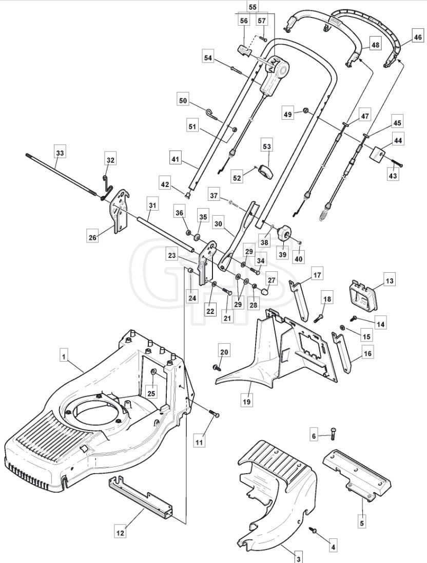 M5010 R PD - 2009 - 292505043/M09 - Mountfield Rotary Mower Main ...