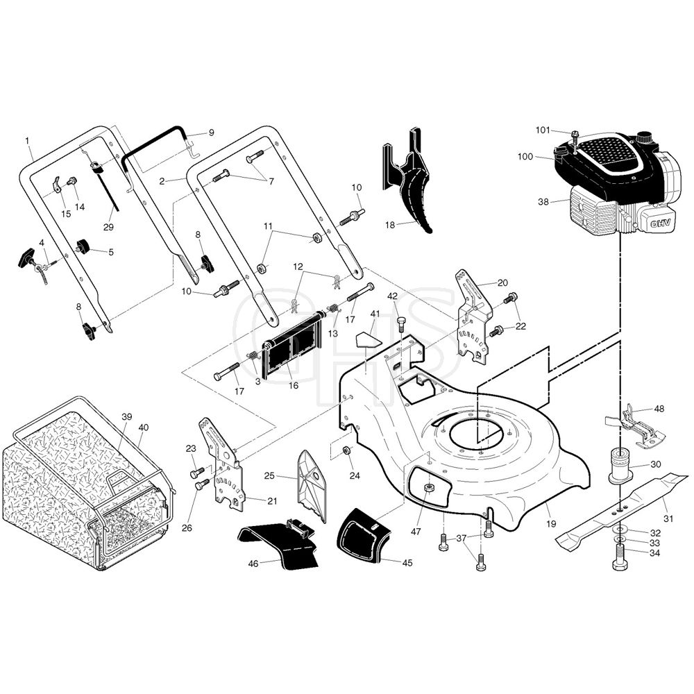 McCulloch M53-150ARP - 96141031200 - 2016-01 - Frame & Engine Parts ...