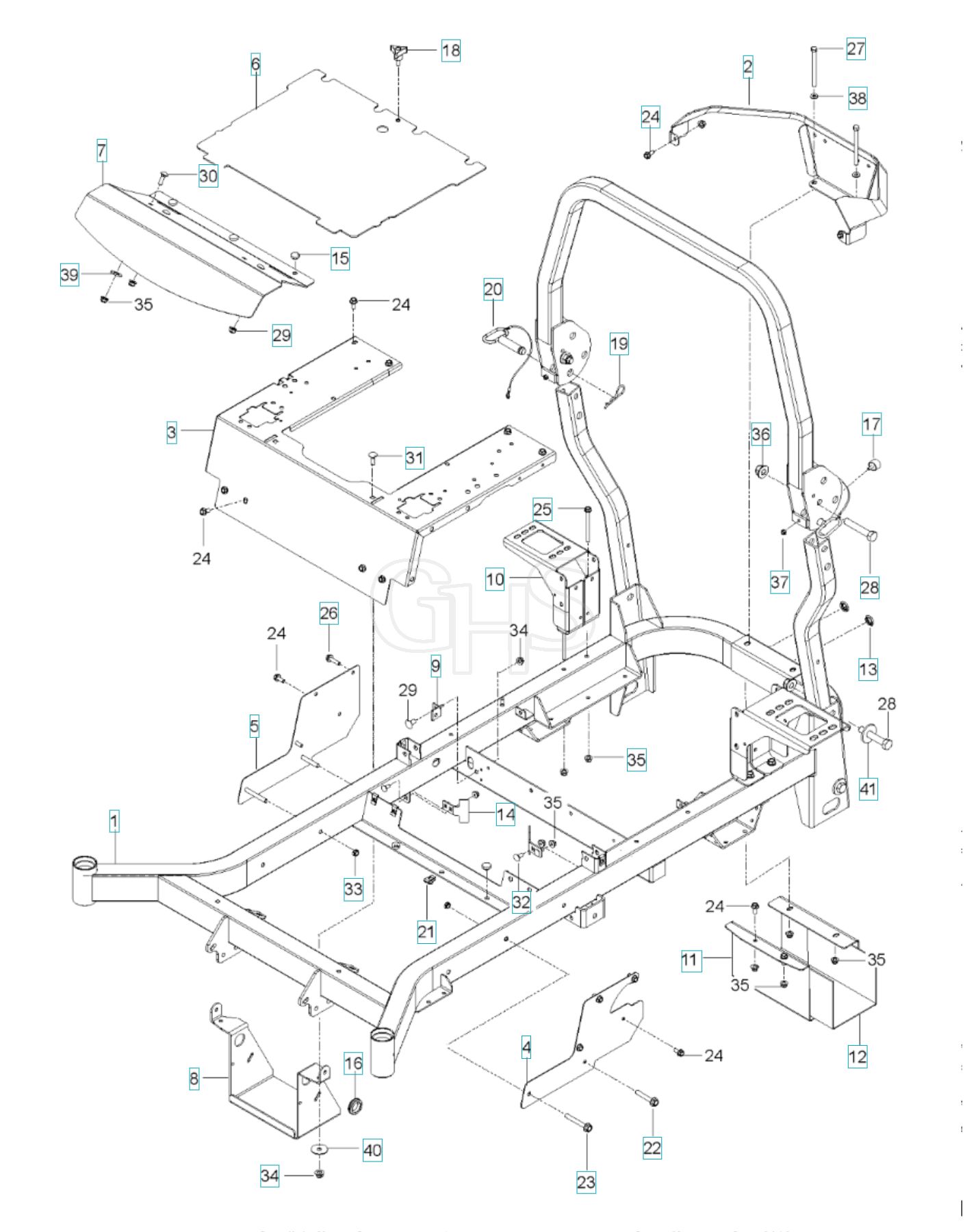 Husqvarna M-Zt61 - Frame | GHS