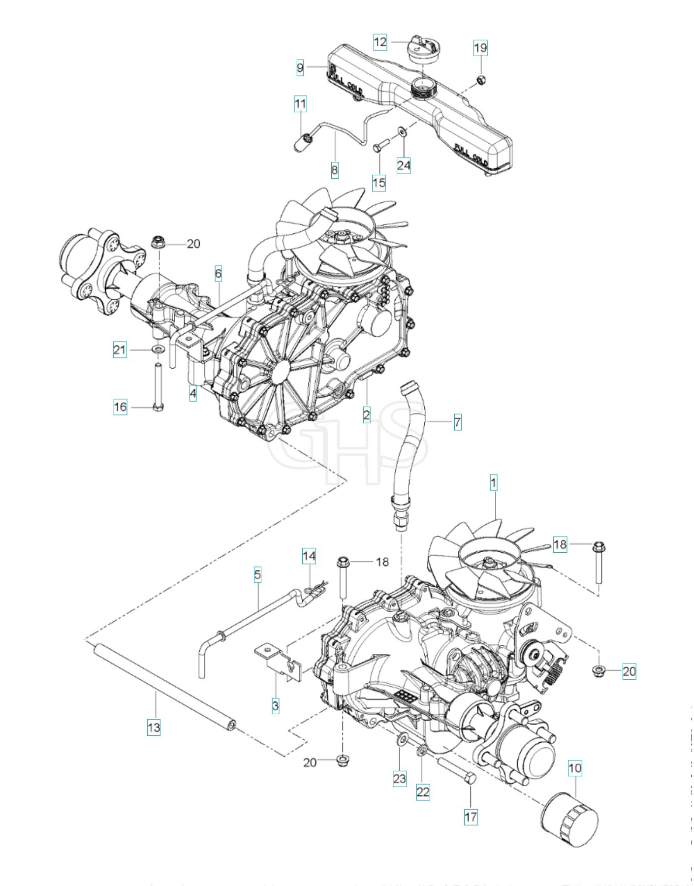 Husqvarna M-Zt61 - Hydraulic Pump | GHS