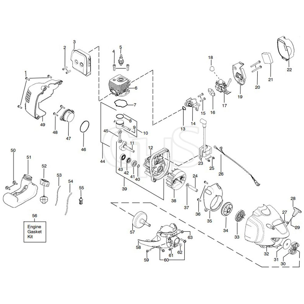 McCulloch MAC MT255 CLS GT - 2009-04 - Engine Parts Diagram | GHS