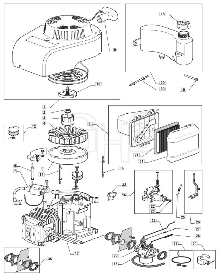 MANOR 50 G - 2008-2010 - 216000043/MO8 - Mountfield Tiller WBE0701 ...