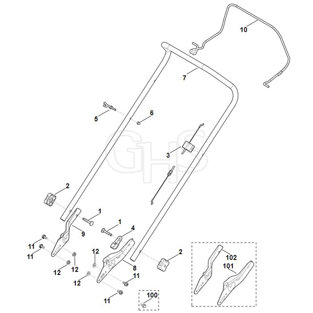Viking MB253.0 T - Handle - Parts Diagram | GHS