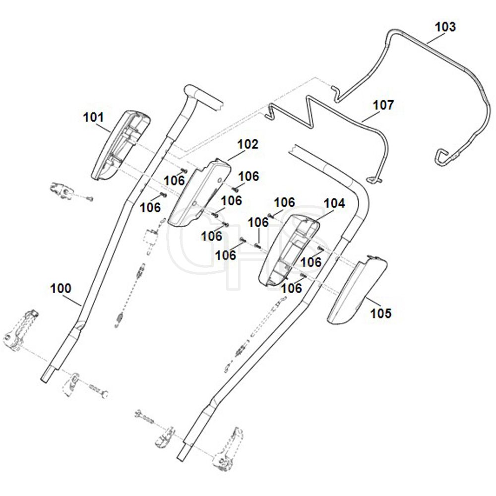 Viking MB2.2 RT - Handle Upper Part 02 - Parts Diagram | GHS