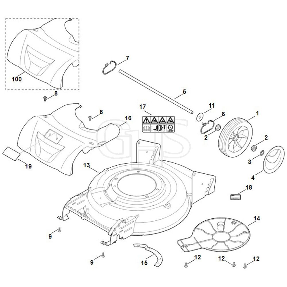 Viking MB2.2 RT - Housing - Rear Axle - Parts Diagram | GHS