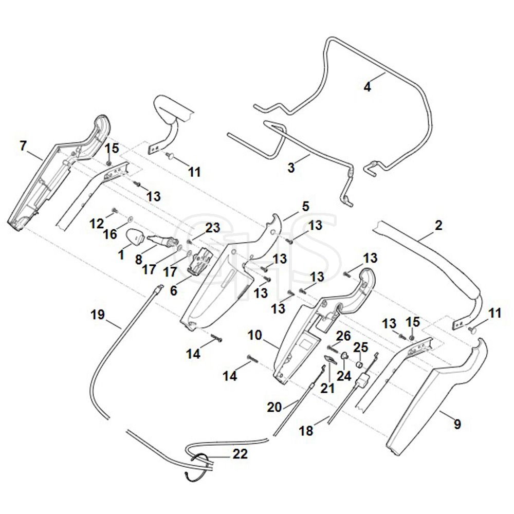 Viking MB545.1 VR - Handle Upper Part - Parts Diagram | GHS