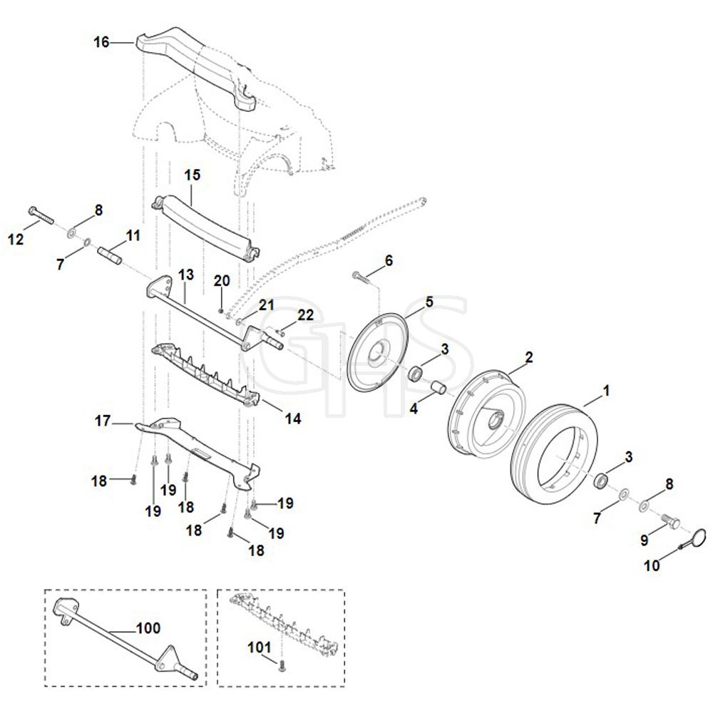 Viking MB750.0 GK - Front Axle - Parts Diagram | GHS