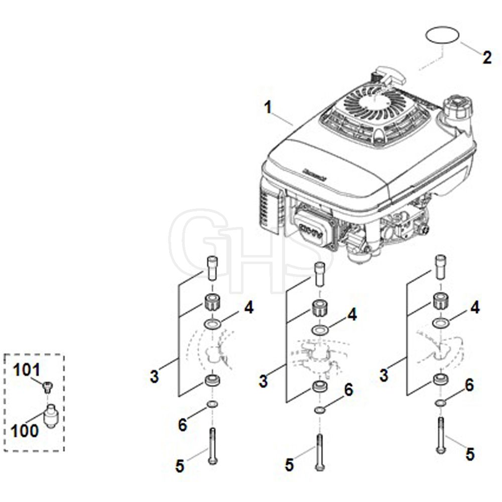 Viking MB755.1 KS - Engine - Parts Diagram | GHS