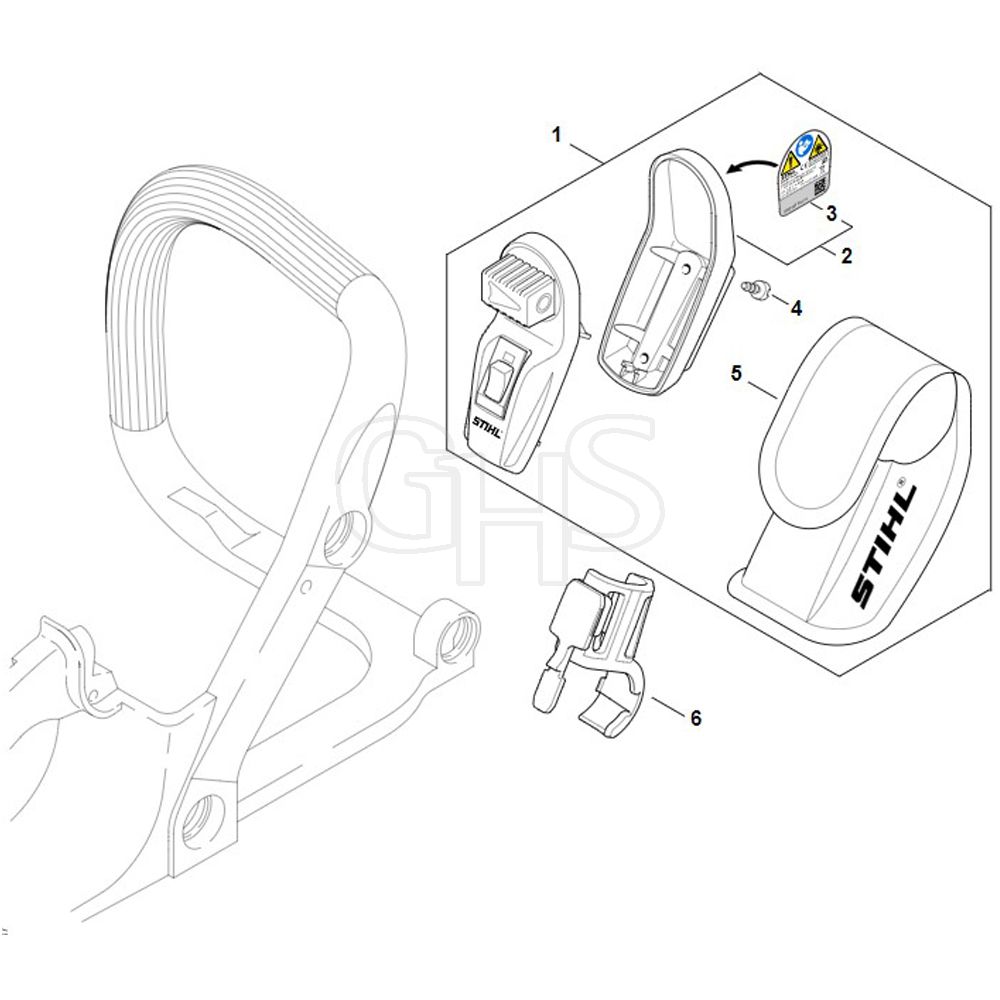 Stihl MS180 C-BE - 2-In-1 Laser - Parts Diagram | GHS