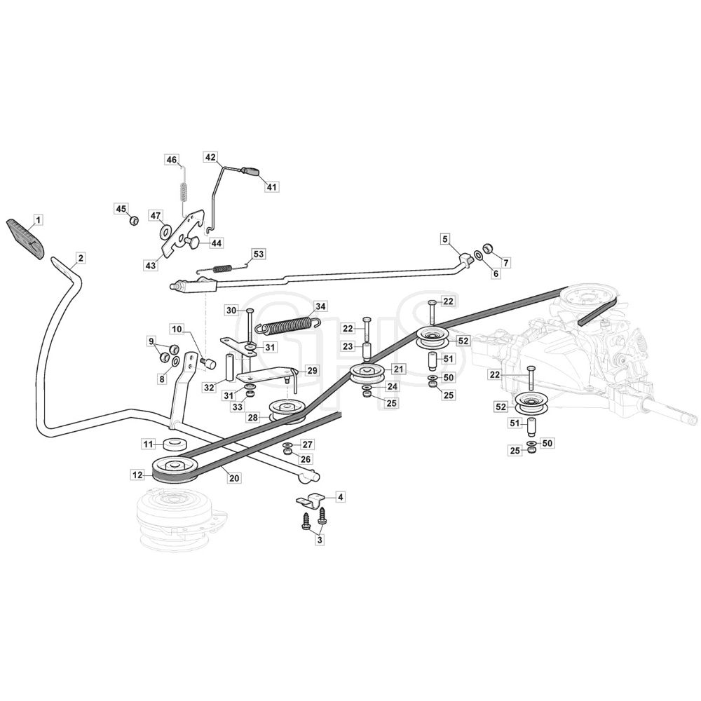 MTF 1638H - 2021 - 2T2620283/MTF - Mountfield Ride On Mower Controls ...