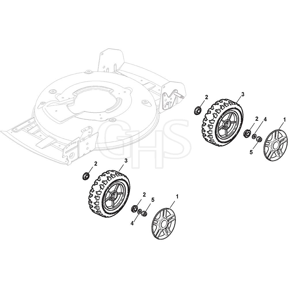MULTICLIP 50 H - 2009 - 291501031/ST9 - Stiga Rotary Mower Wheels and ...