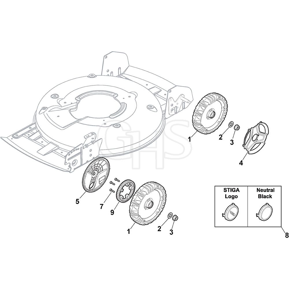 MULTICLIP 50 SXE - 2019-2021 - 291502548/ST1 - Stiga Rotary Mower ...