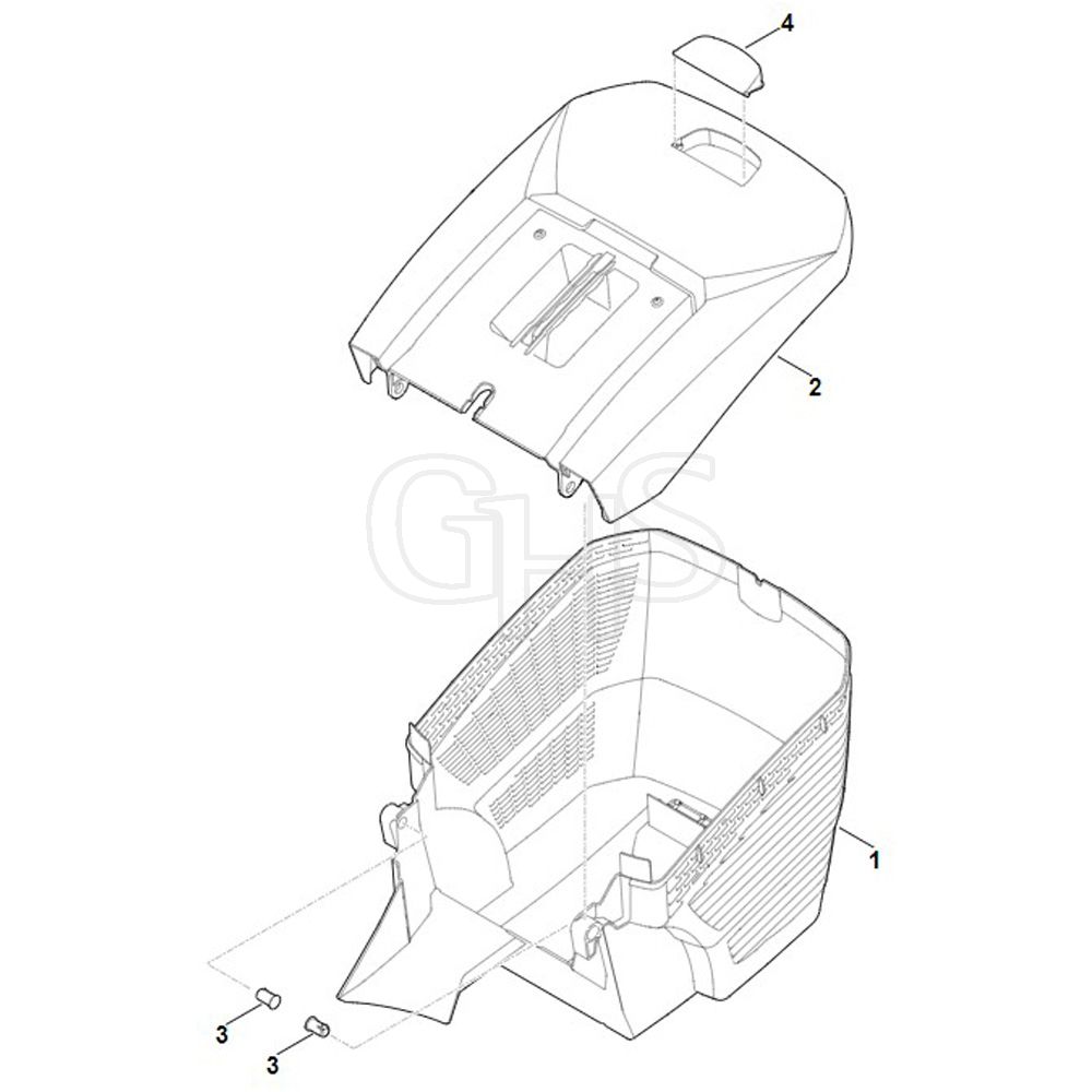 Stihl RMA443.1 - Grass Catcher Bag - Parts Diagram | GHS