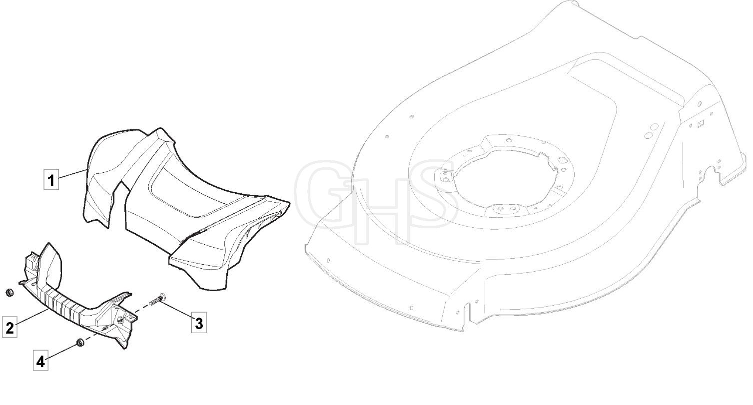 S421R PD - 2014-2018 - 299439043/M14 - Mountfield Rotary Mower Mask ...