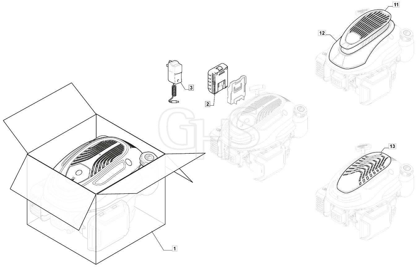 S481 PD LS - 2019-2020 - 294502543/M19 - Mountfield Rotary Mower Engine ...