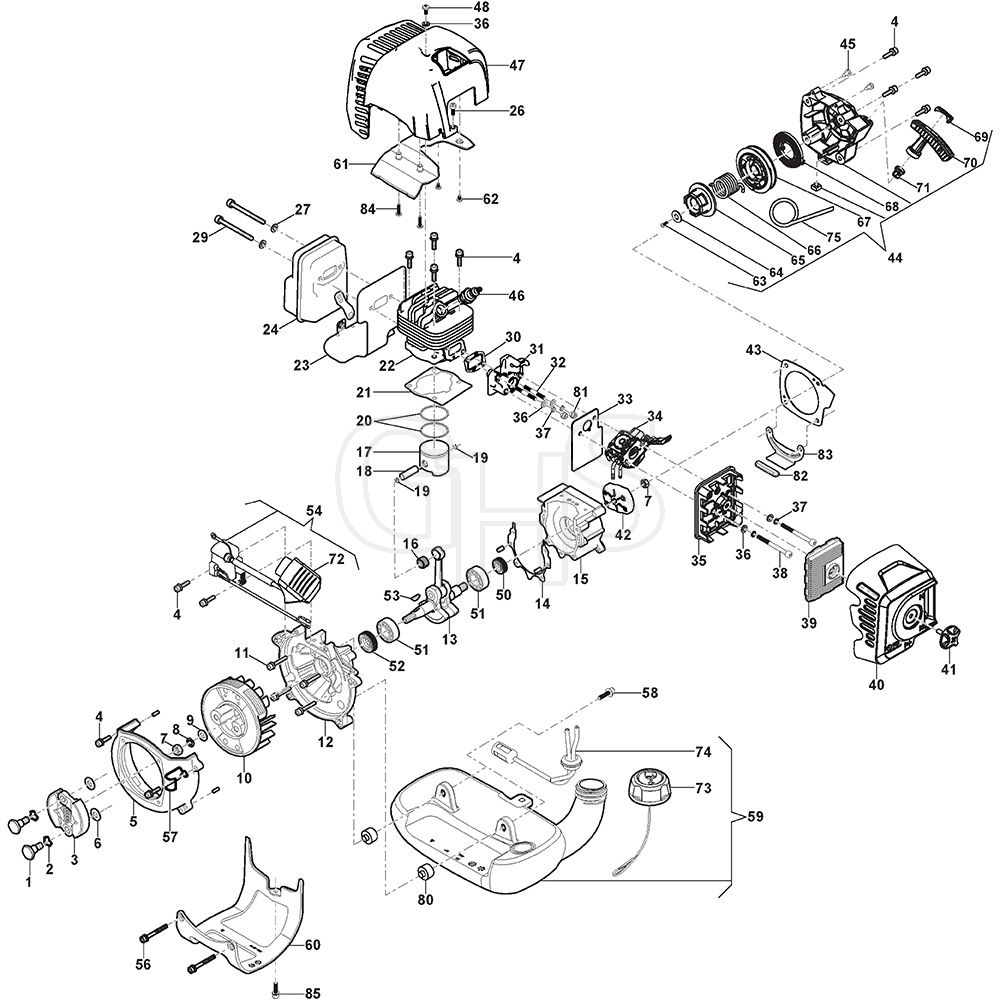 SBC 243 D - 2019-2024 - 287321092/BRG - Stiga Brushcutter Engine ...